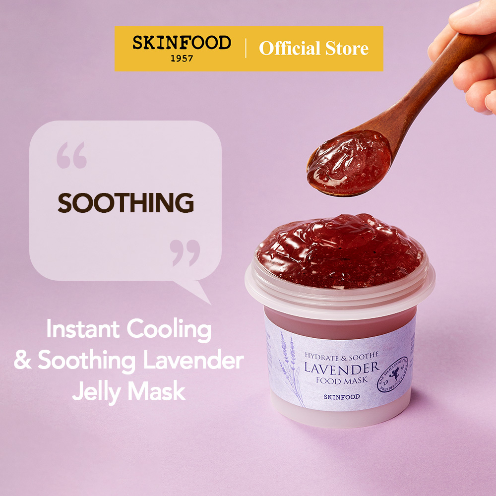 SKINFOOD Vegan Lavender Food Mask with Soothing Care 120g Calming ...