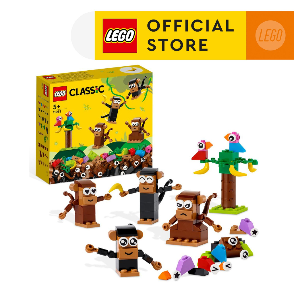LEGO Classic 11031 Creative Monkey Fun V29 ( 500 pieces ) | Shopee Thailand