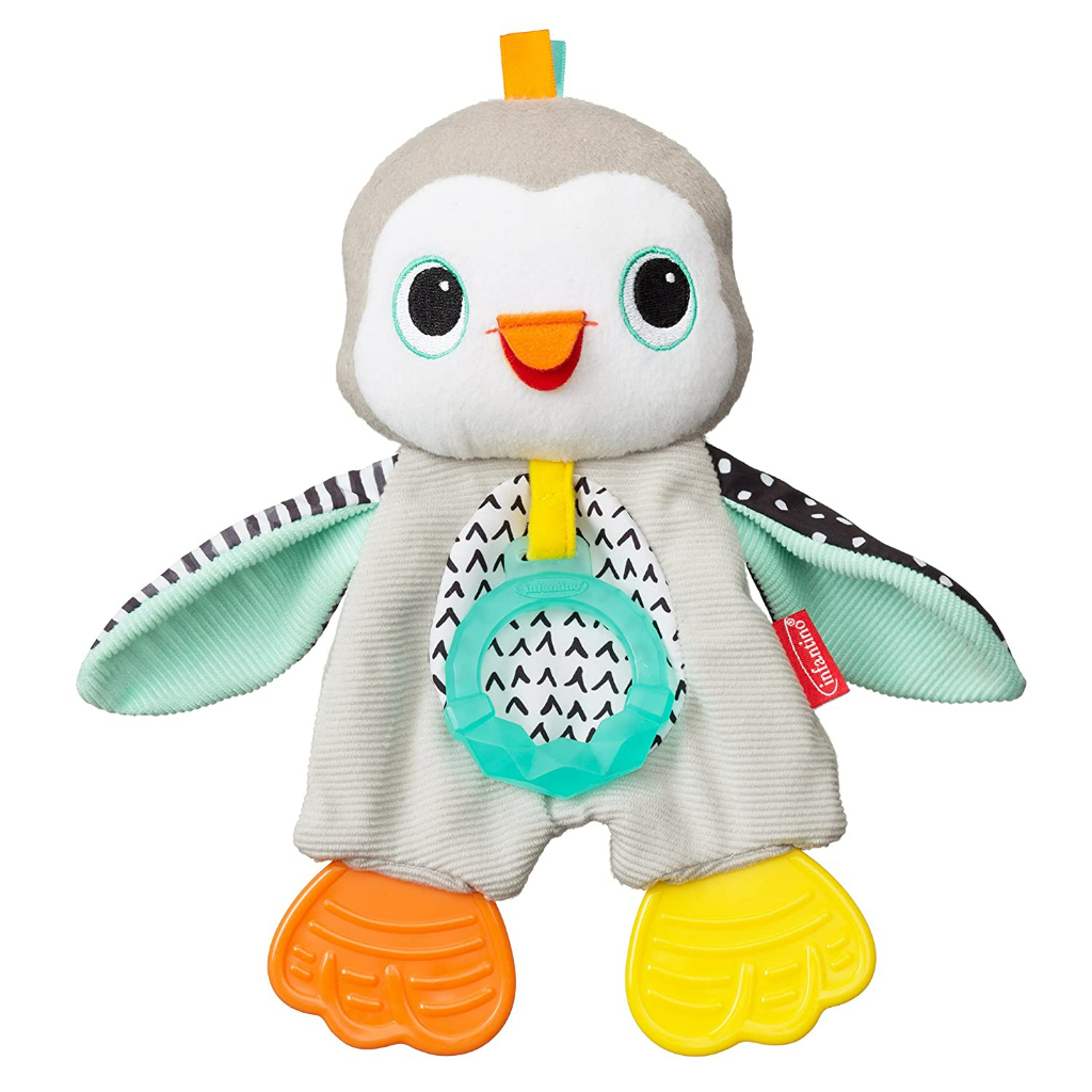 Infantino Glow-in-the-Dark Cuddle Teether Owl - ยางกัดน่ากอดลายนกฮูก ...