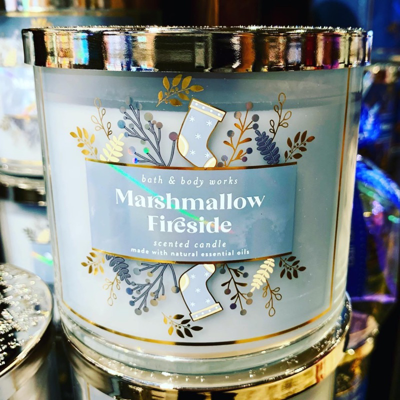 Marshmallow fireside candle 3 wicks | Shopee Thailand