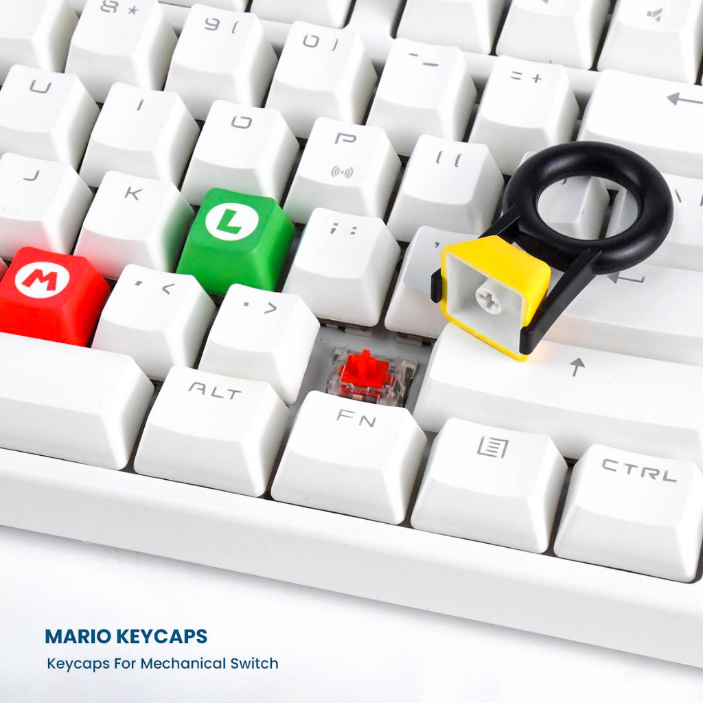 Mario KEYCAP keyboard ปุ่มคีย์บอร์ด Custom Keycap 5ชิ้น ลายการ์ตูน ...