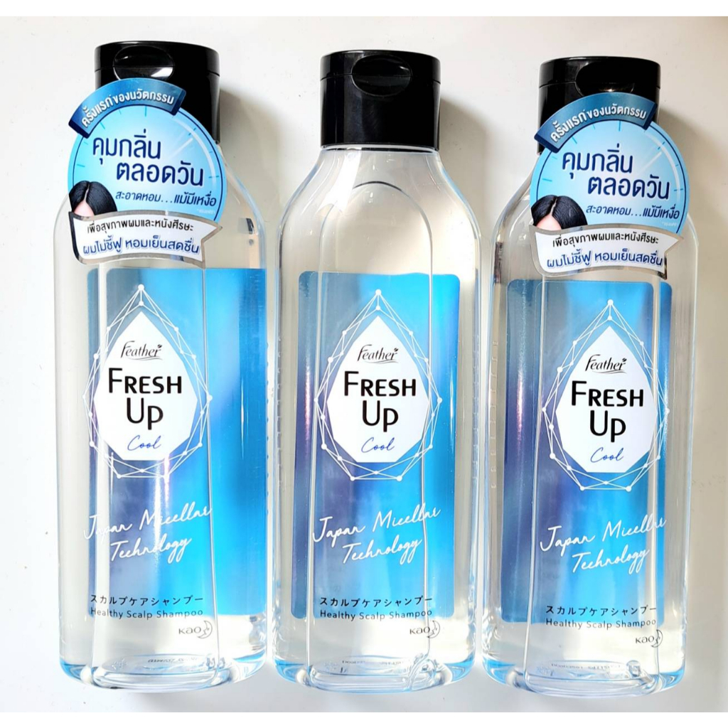 Feather Micellar Fresh Up Cool Shampoo 320ml. แฟซ่าไมเซร่าแชมพูเฟรชอัพ ...