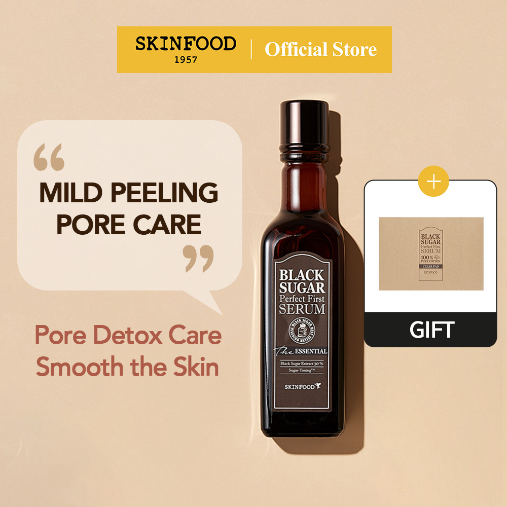 SKINFOOD Black Sugar Perfect the First Serum Detoxifying Toner with ...