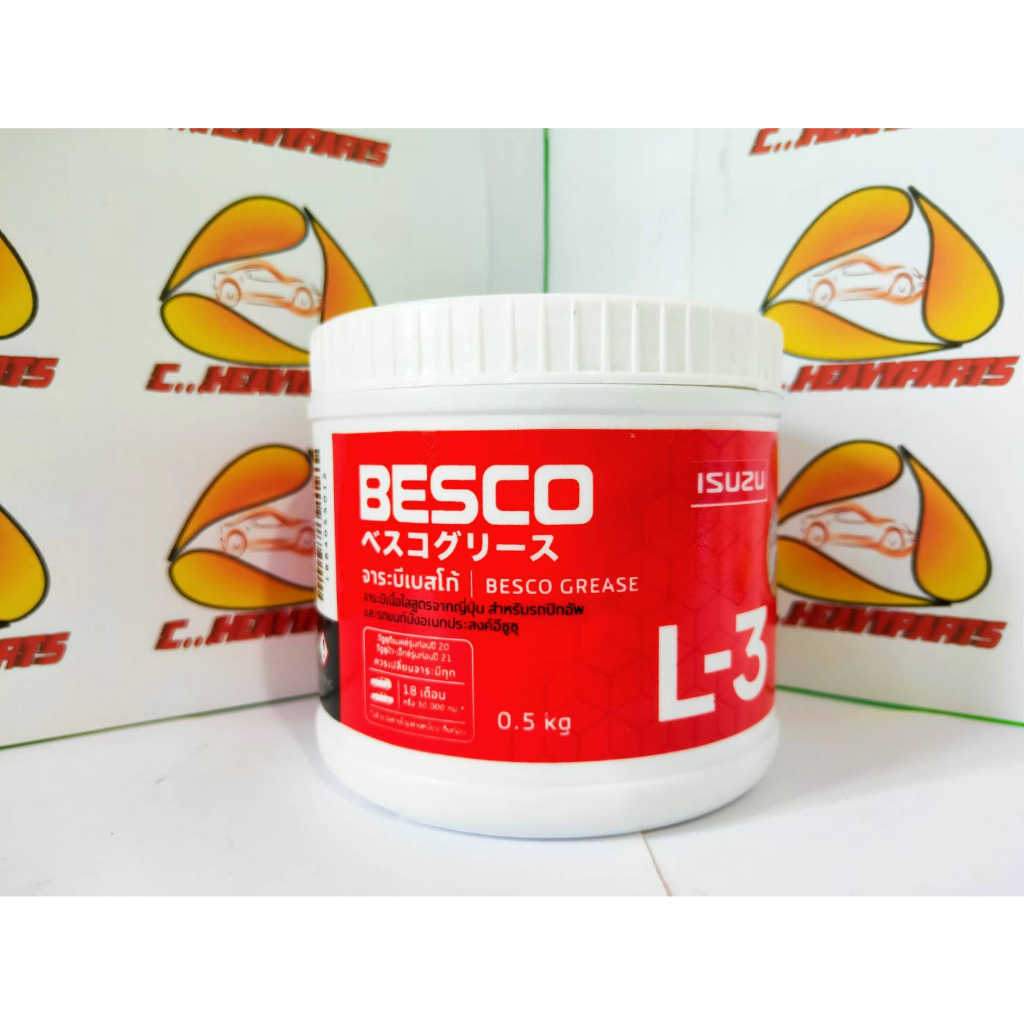 จาระบีBESCO L-3 0.5k. BESCO GREASE L-3 | Shopee Thailand