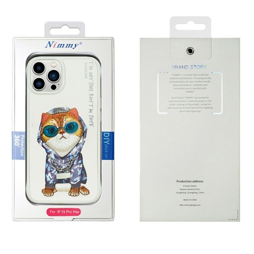 NIMMY 360 Protection เคสปักลาย 3D case for iPhone 14 14Max 14 Pro14 ...