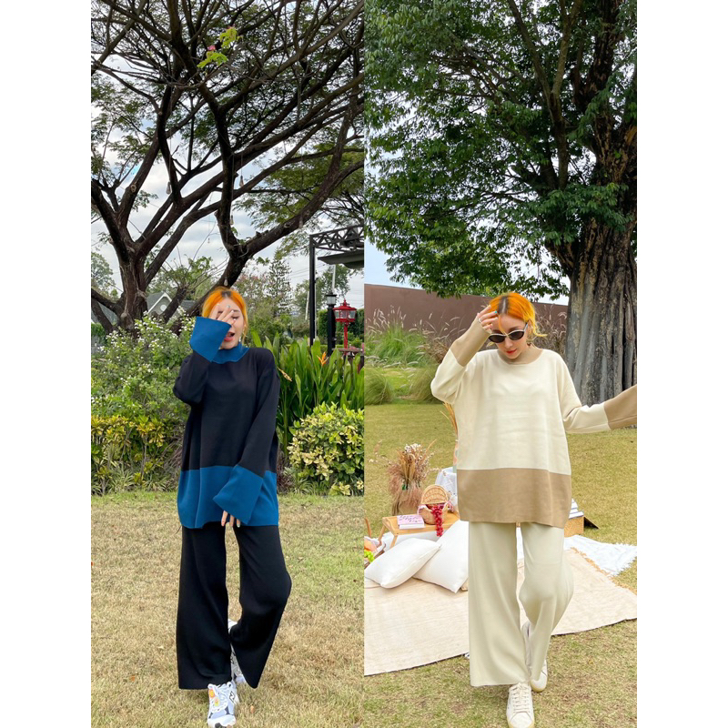 knit set เซทนิตติ้งคอเต่า - farfyyfraf - ThaiPick