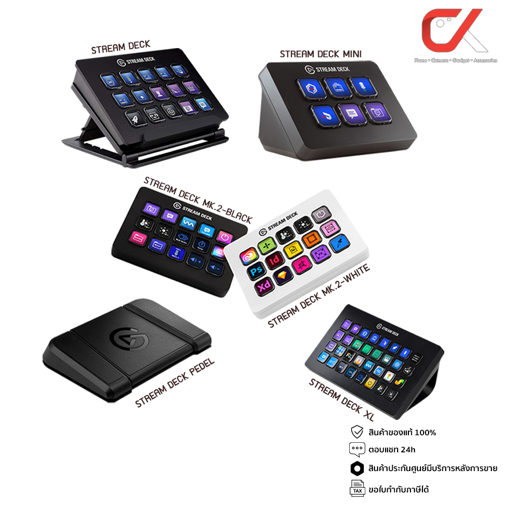 Elgato Stream Deck Mini Stream Deck Stream Deck Mk.2 Stream Deck XL ...