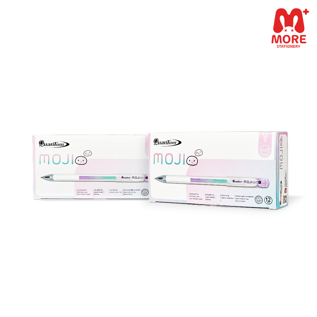 Quantum (ควอนตัม) ปากกาลูกลื่น หมึกน้ำเงิน ขนาด 0.29 mm. รุ่น Moji โมจิ - more.stationery - ThaiPick
