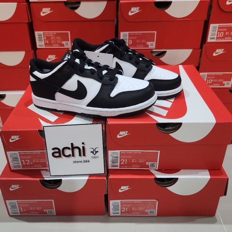 ของเด็กNIKE DUNK LOW (PS) BLACKWHITE PANDA ของแท้ - achi_store.bkk - ThaiPick