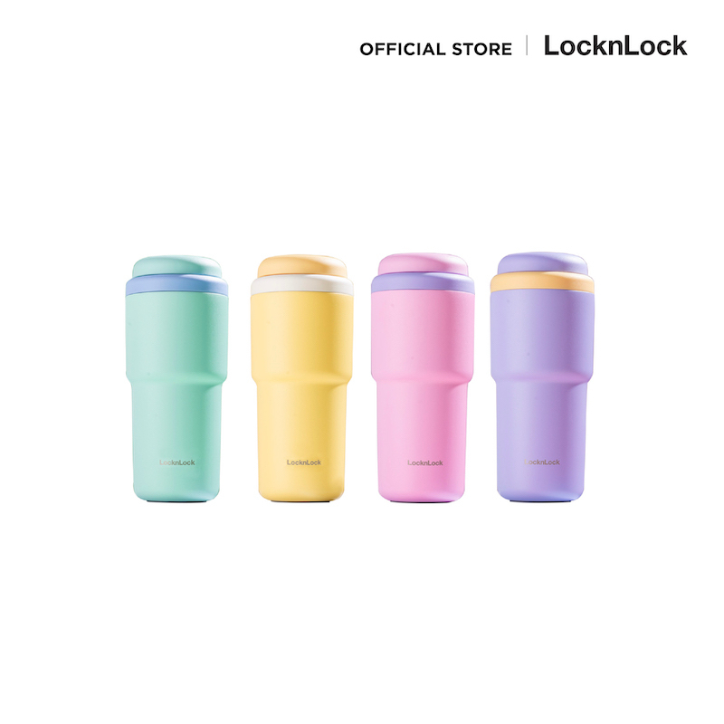 LocknLock แก้วเก็บอุณหภูมิ The First One Touch Tumbler ความจุ 480 ml ...