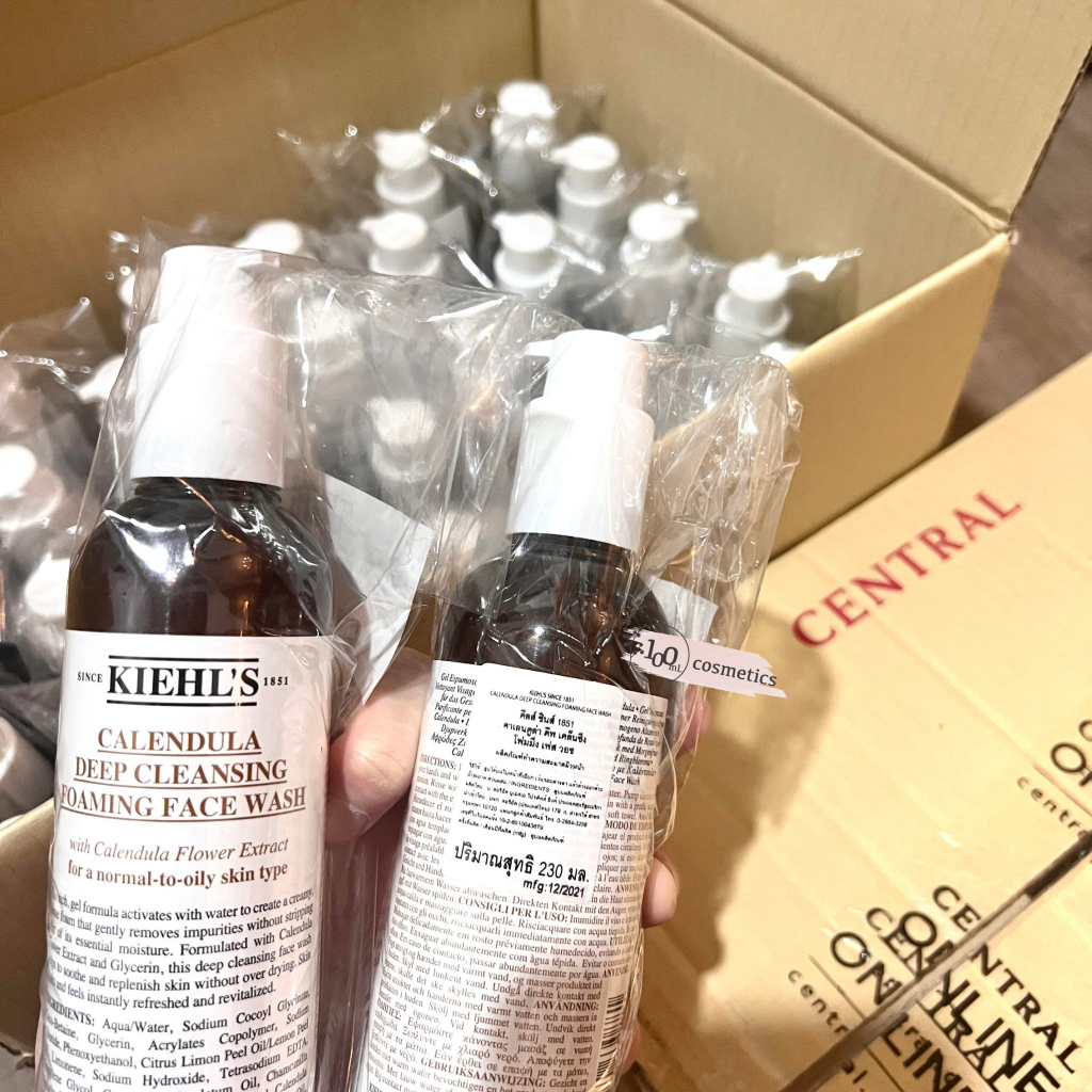 Kiehls ป้ายคิง Calendula Deep Cleansing Foaming Face Wash 230ml Kiehls ...