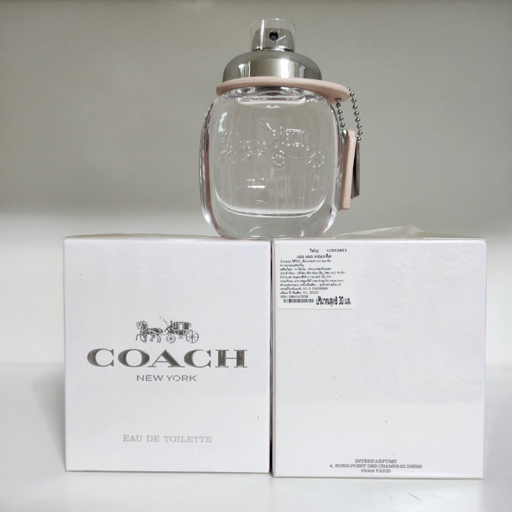 น้ำหอมแท้ Coach New York Coach The New Fragrance EDT 30ml กล่องซีลป้าย ...
