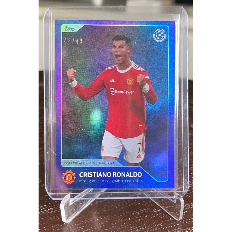Cristiano Ronaldo /49 Topps UEFA 30 seasons | Shopee Thailand