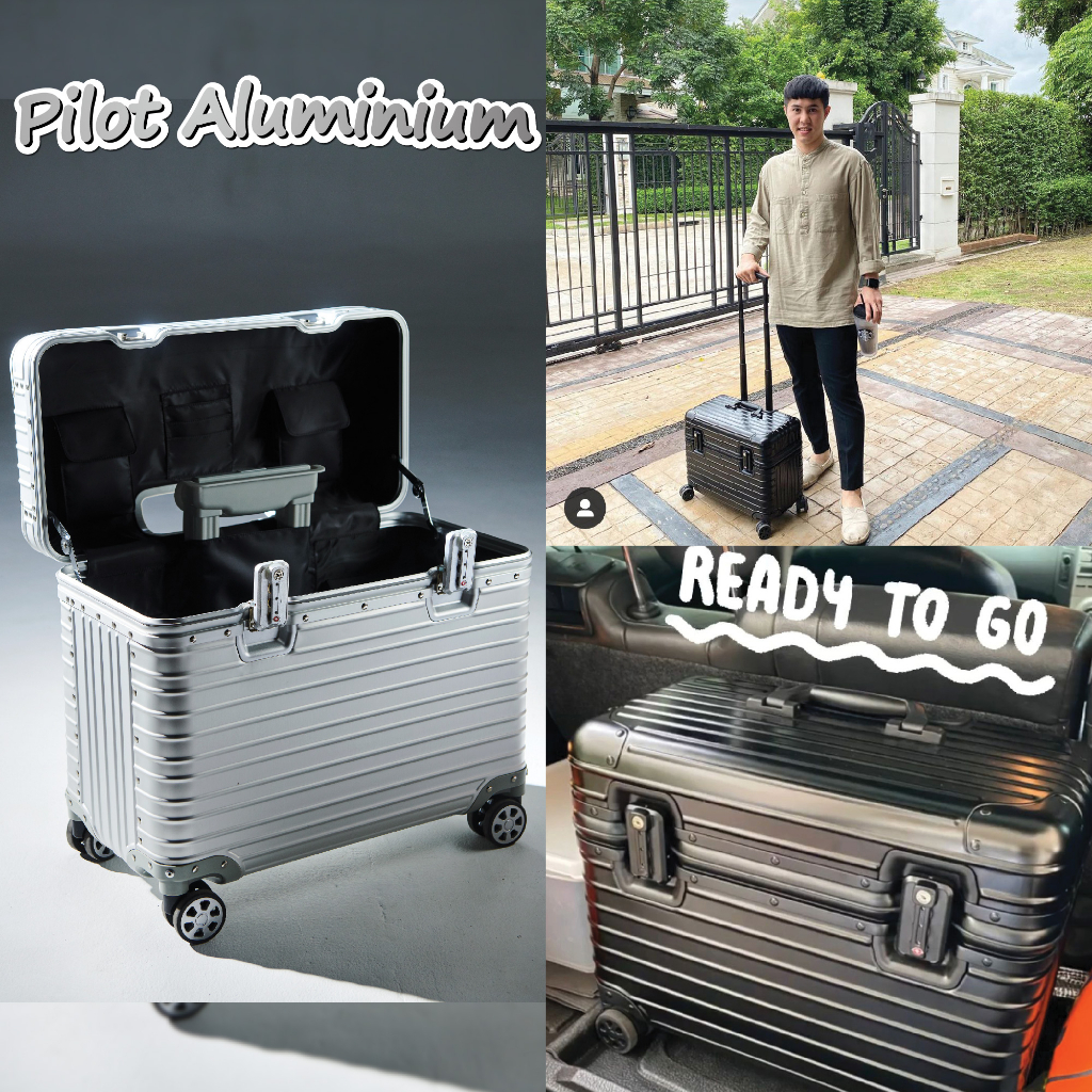 กระเป๋าเดินทาง รุ่น PILOT ALUMINIUM High-Grade แท้100ทั้งใบ รับประกัน 3 ...