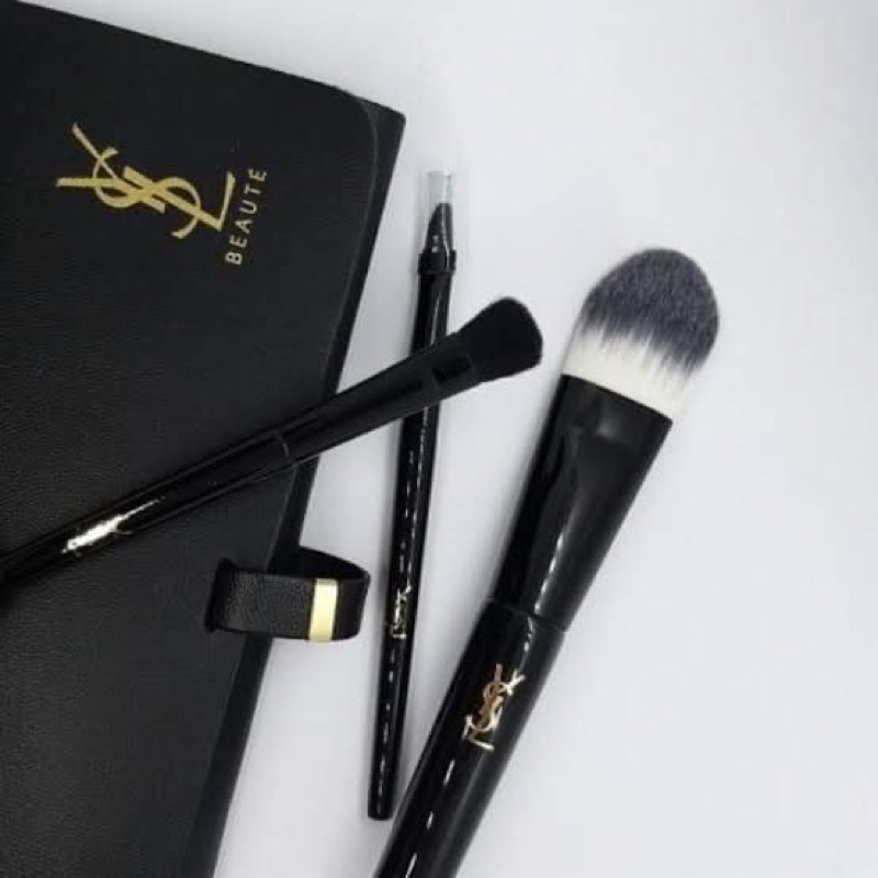 YSL Yves Saint Laurent beauty travel size makeup brush set แปรง 3 ชิ้น ...