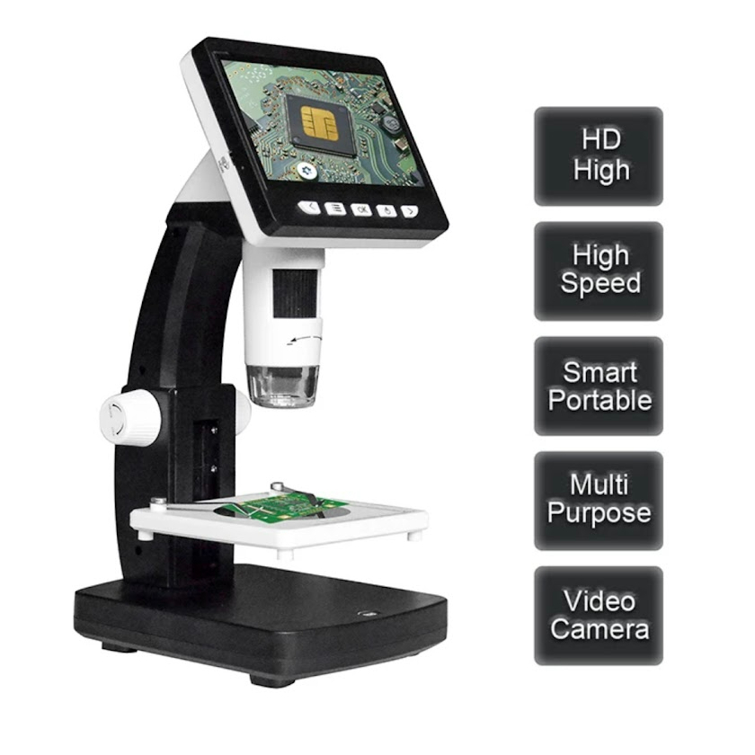 พร้อมส่ง กล้องจุลทรรศน์ 4.3 LCD ดิจิตอล 306 Desktop Microscope 1080P ...