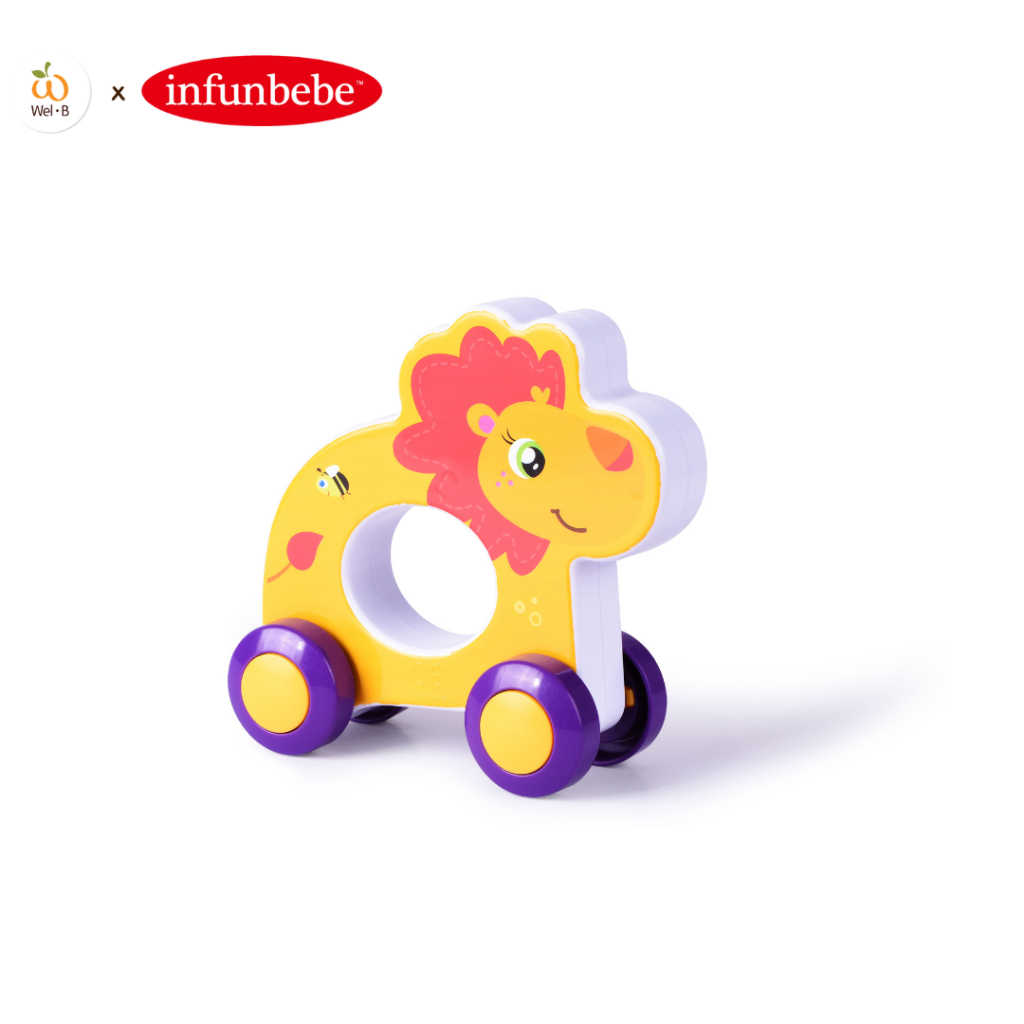 Wel-B x Infunbebe Push and Go Animals (Lion) (รถลากของเล่น สิงโต) - ของ ...