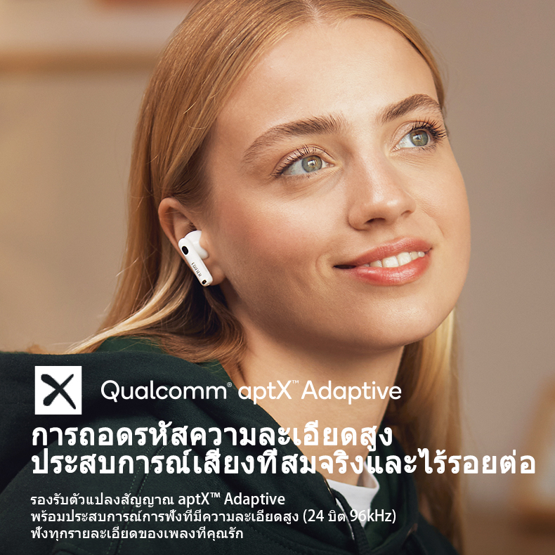 Edifier W220T TWS Earbuds หูฟังไร้สาย Snapdragon Sound Bluetooth V5.3 ...