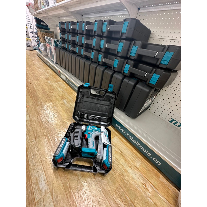 Total สว่านไร้สาย 20 โวลท์ (10 มม ) (แบต 2 ก้อน แท่นชาร์จ) รุ่น ...