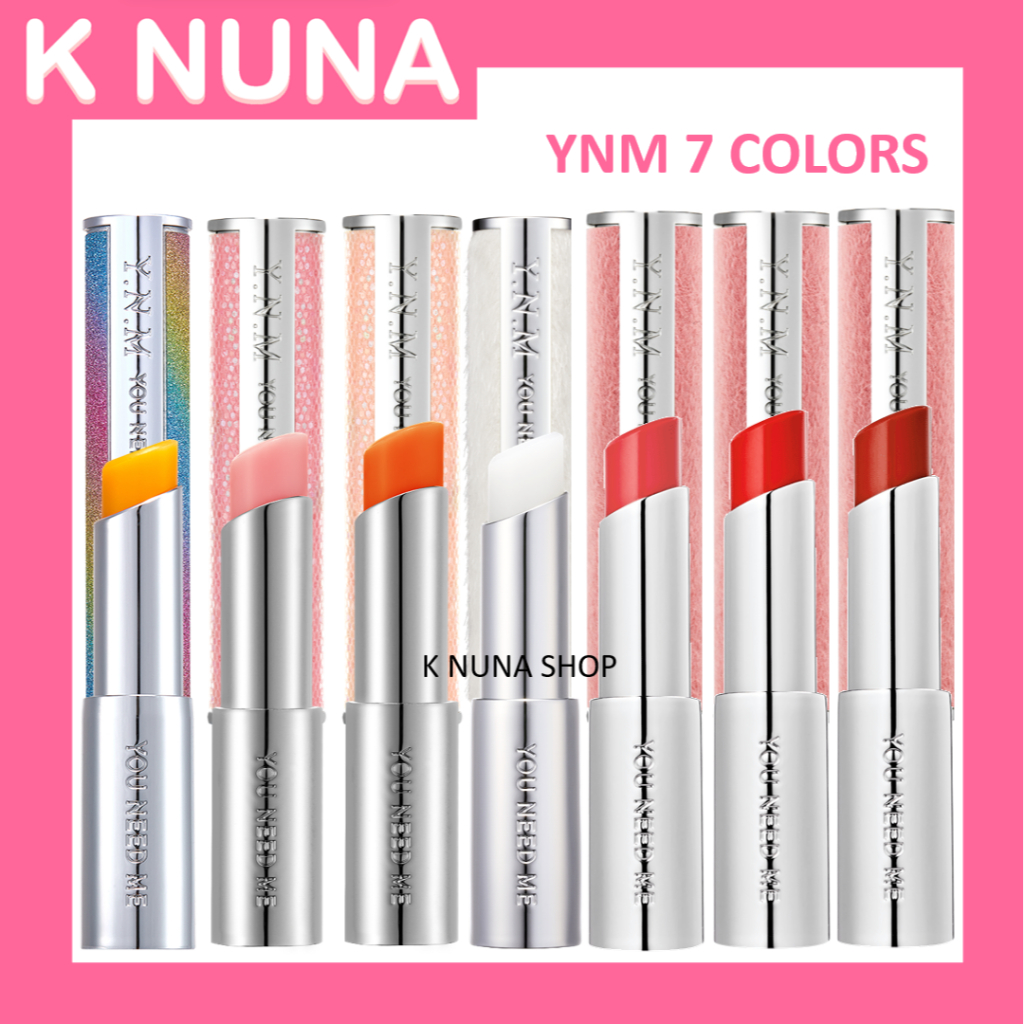 YNM HONEY LIP BALM 7 colors / Rainbow Honey / Light Pink / Orange Red ...