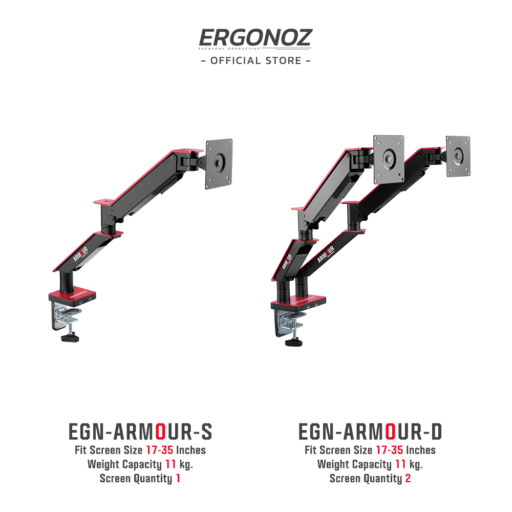 ERGONOZ ขาตั้งจอคอม แขนจับจอ ขาตั้งจอ ขาตั้งจอคอมพิวเตอร์ Monitor Arm ...