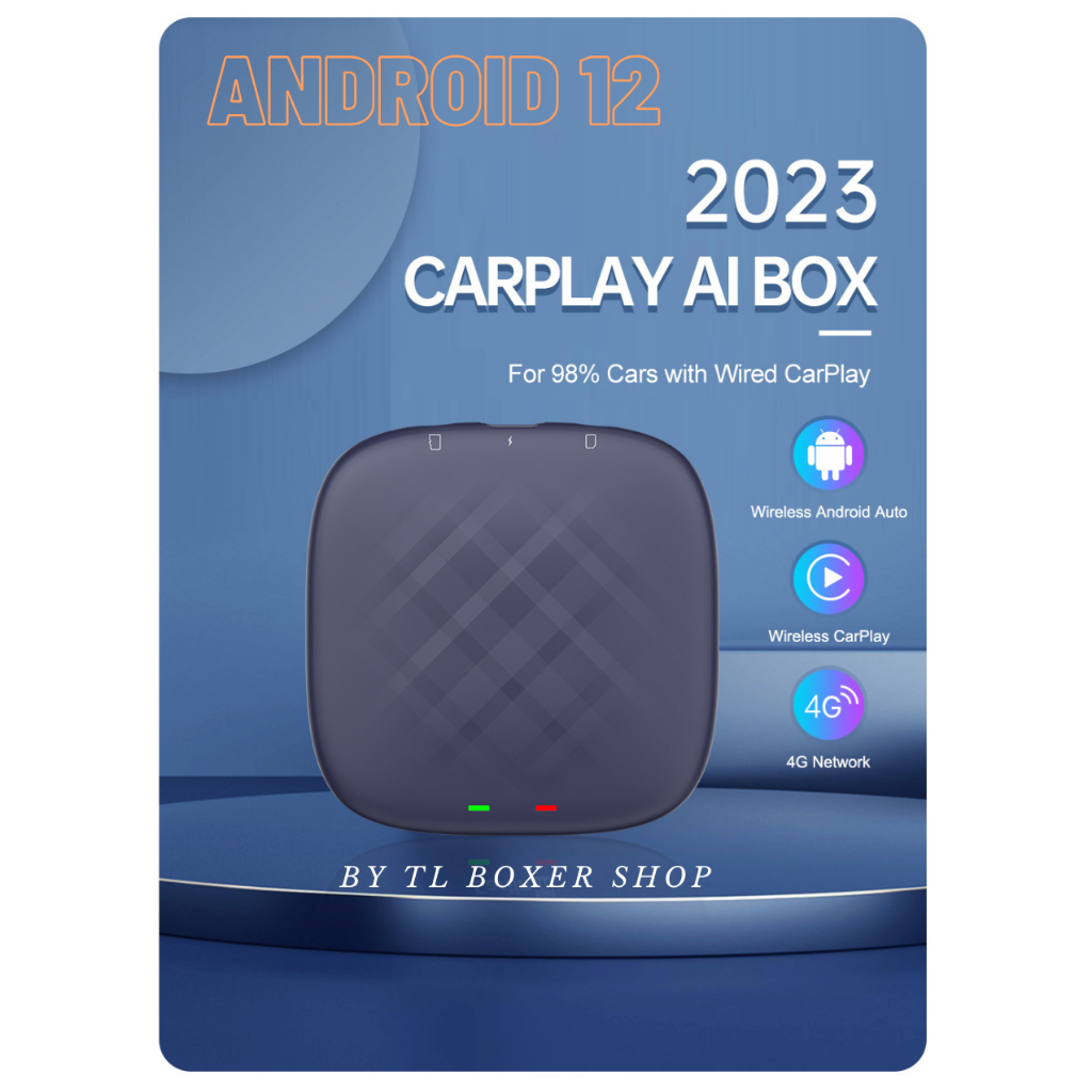 ใหม่ล่าสุด android 12 Carplay Ai Box รุ่น Full system 2023 Apple ...