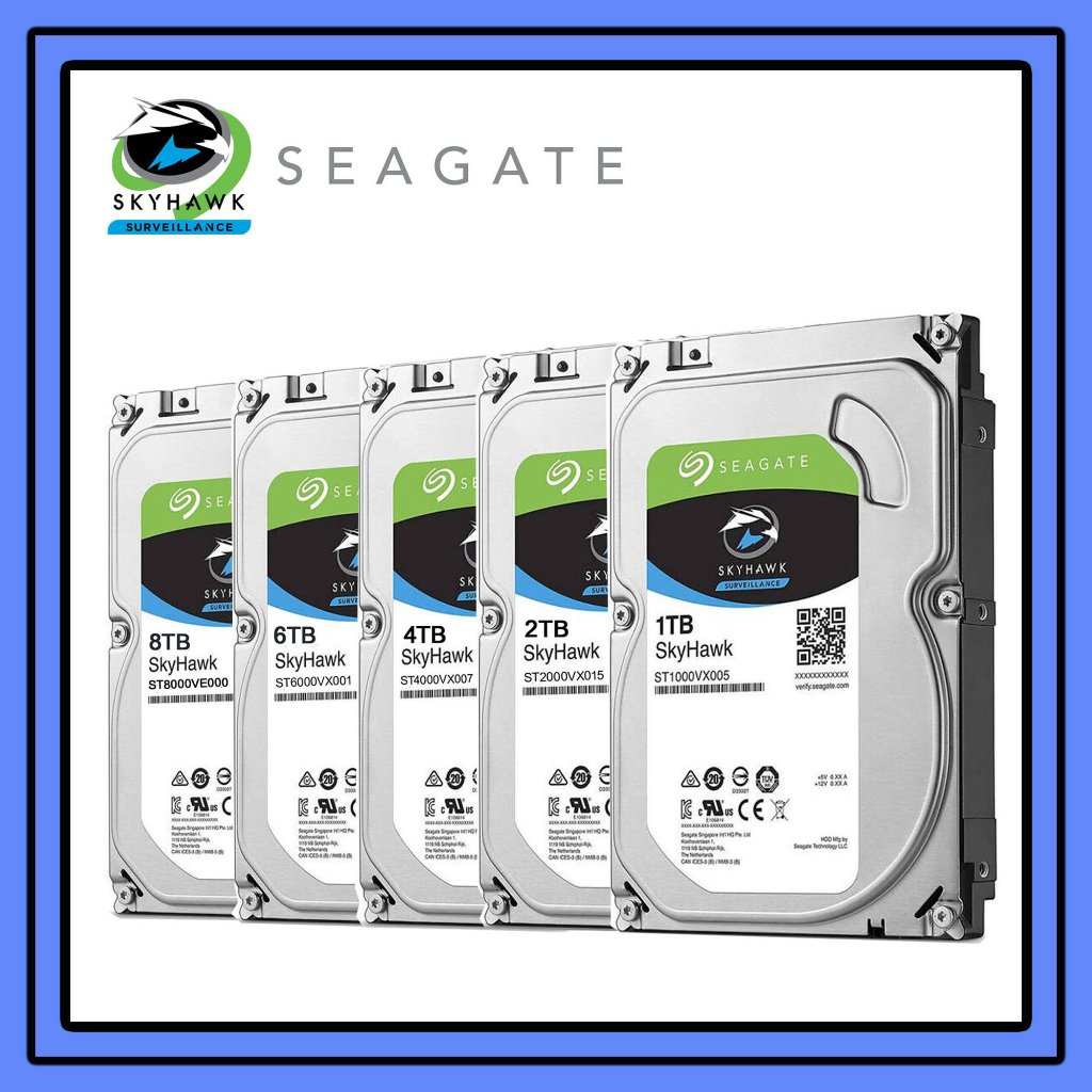 HARDDISK กล้องวงจรปิด SEAGATE รุ่น SKYHAWK ขนาด 1 TB 2 TB 4 TB 6 TB 8 ...