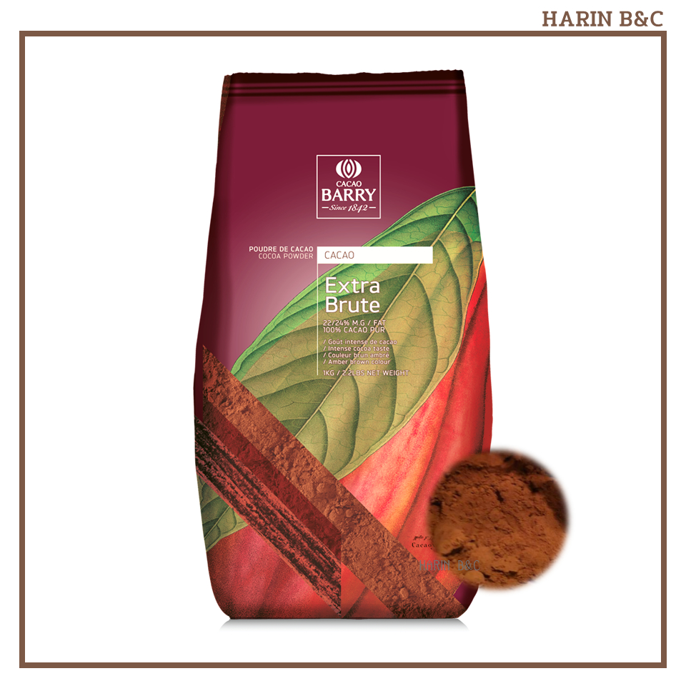 CACAO BARRY EXTRA BRUTE COCOA POWDER 1kg ผงโกโก้ ตราแบรี่ 3 1 กก ...