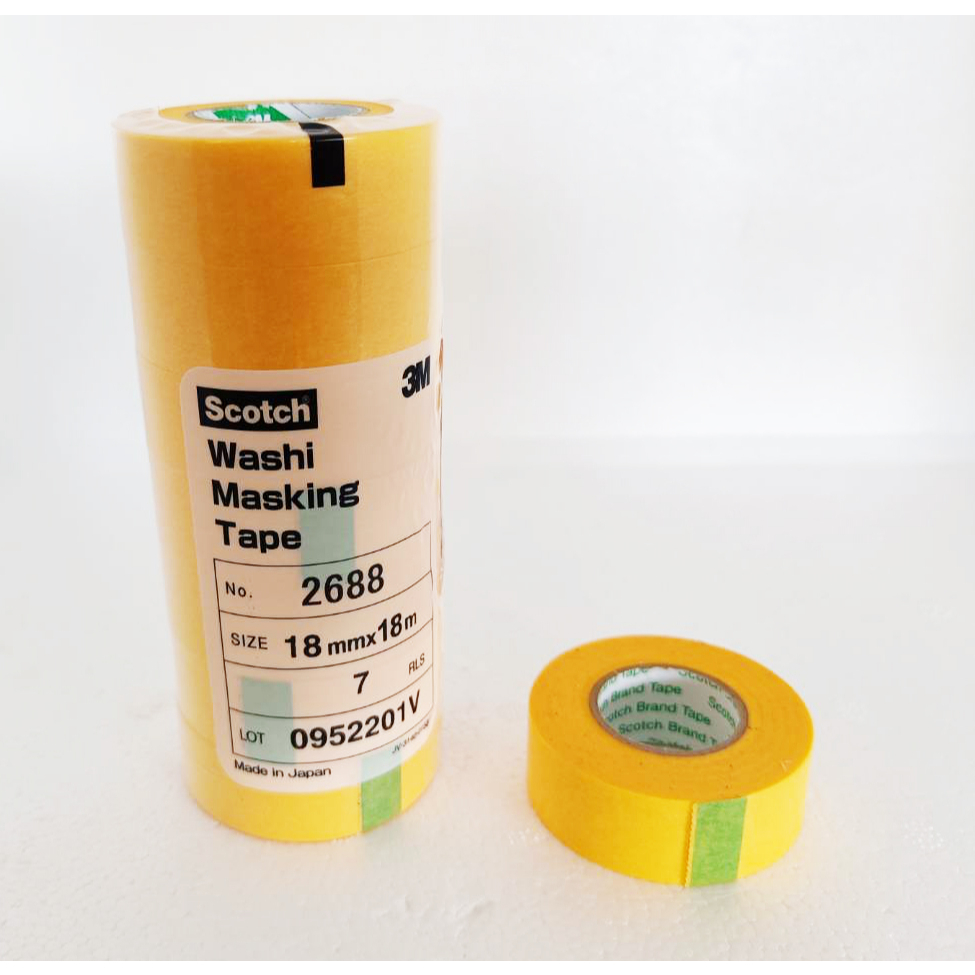 กระดาษกาวทำสีรถยนต์,โมเดล,เหยื่อปลอม,กันดั้ม 3M Washi Masking Tape | Shopee Thailand