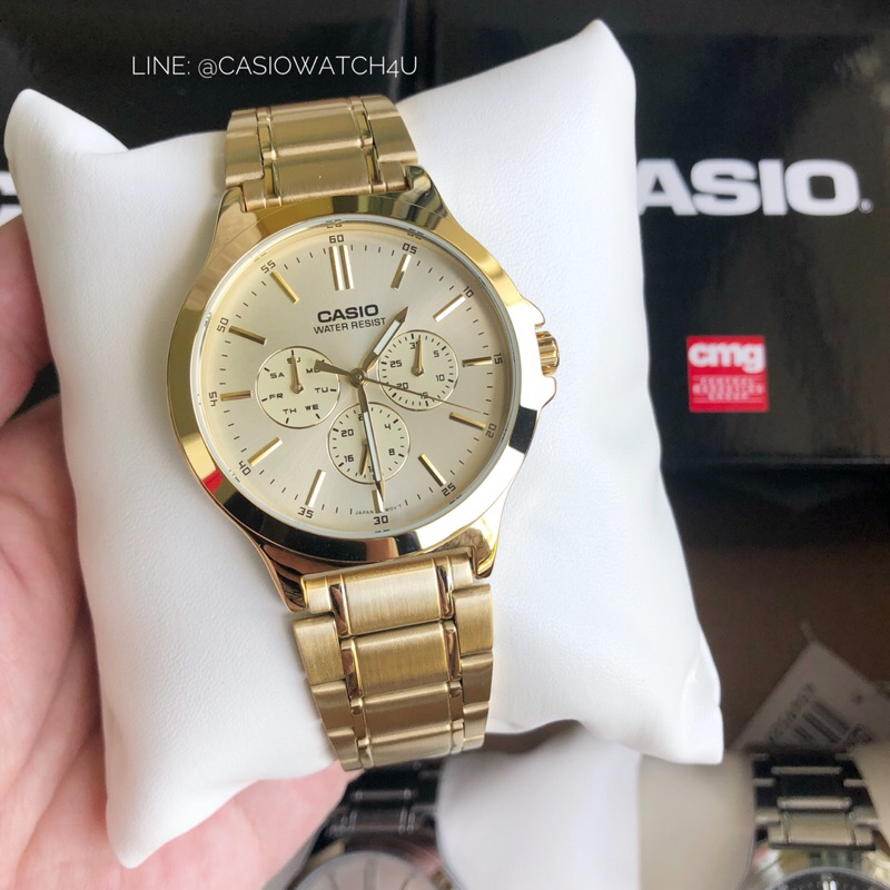 CASIO ของแท้ CMG นาฬิกาข้อมือผู้ชาย MTP-V300D-1A MTP-V300D-7A MTP-V300G ...