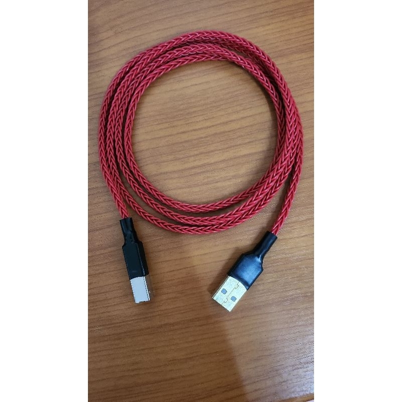 สาย USB A To B สายถักเงิน บริสุทธิ์ | Shopee Thailand