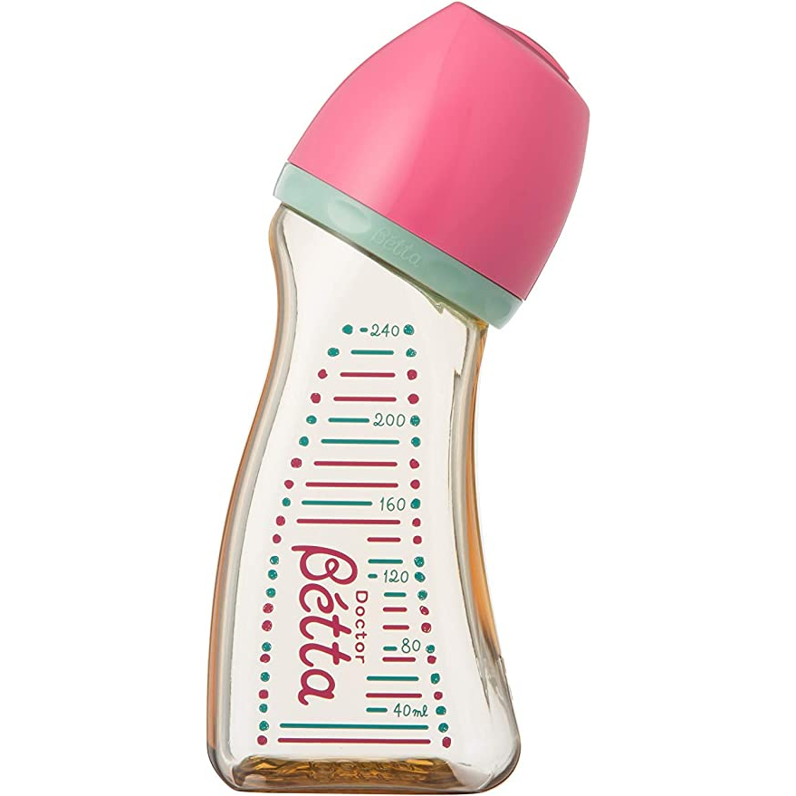 Dr.Betta ขวดนม คอกว้าง ดร.เบทต้า WS2-160ml(5oz) WS2-240ml(8oz) PPSU พร้อมจุกนม Brain X Cross Cut ...