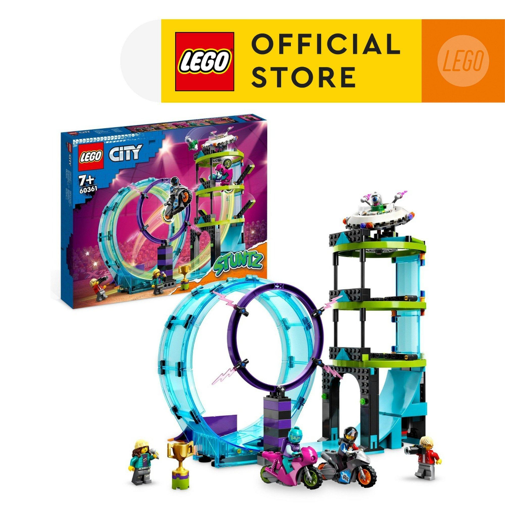 LEGO City 60361 Ultimate Stunt Riders Challenge Building Toy Set (385 ...