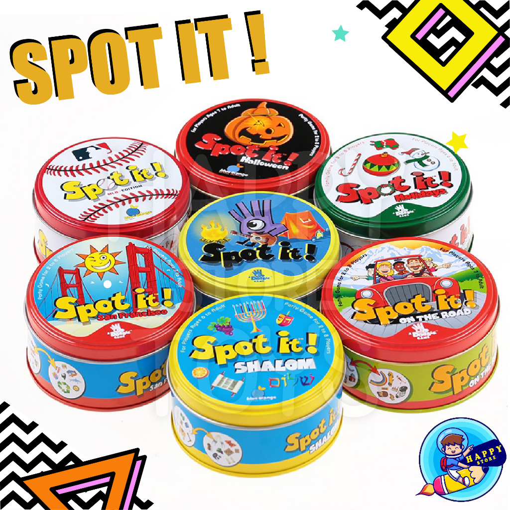 dobble spot it card เกมของเล่น เกมจับคู่ภาพ เกมการ์ด บอร์ดเกม ...