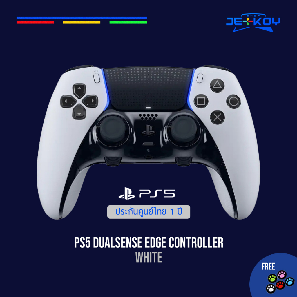 Ps5 DualSense Wireless Controller ประกันศูนย์โซนี่ไทย มีสีขาวและสีดำ ...