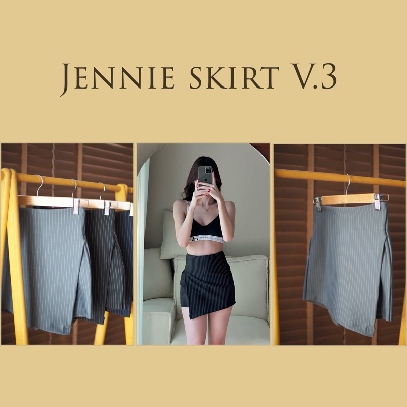 Jennie Skirt V.3 กระโปรงกางเกง เอวสูง ทรงสวยมากเนื้อผ้าคุณภาพพรีเมียม ...