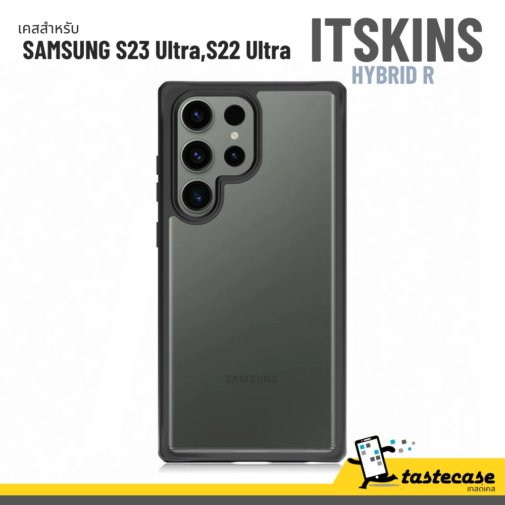Itskins Hybrid Solid เคสสำหรับ Samsung Galaxy S23 Ultra และ S22 Ultra ...