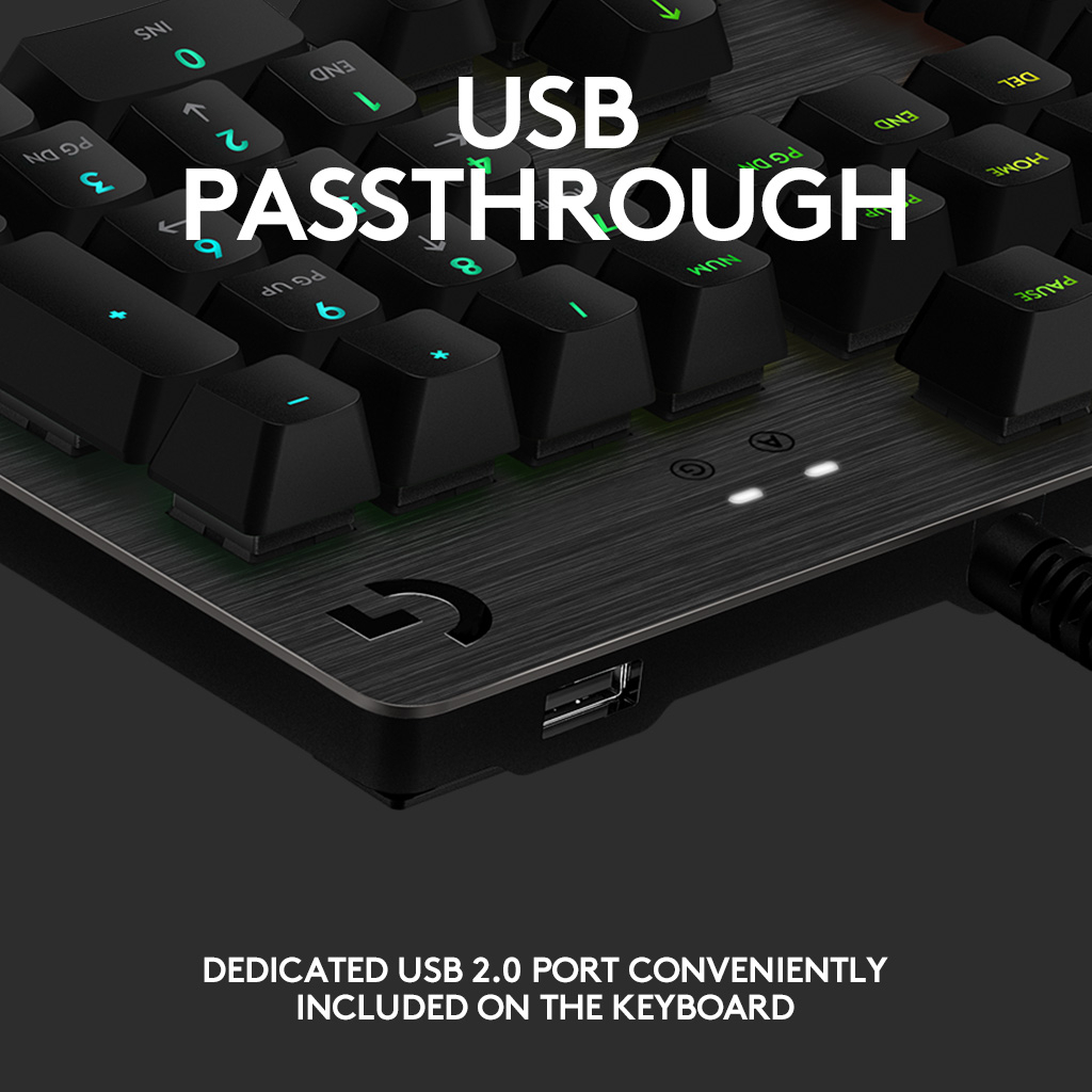 Logitech G512 (TACTILE) Carbon Mechanical Gaming Keyboard RGB GX Brown ...