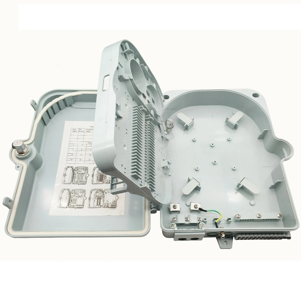 กล่องพักสายไฟเบอร์ออฟติก 12 core 24 core กันน้ำ (OUTDOOR) ตู้แยกสายไฟ ...