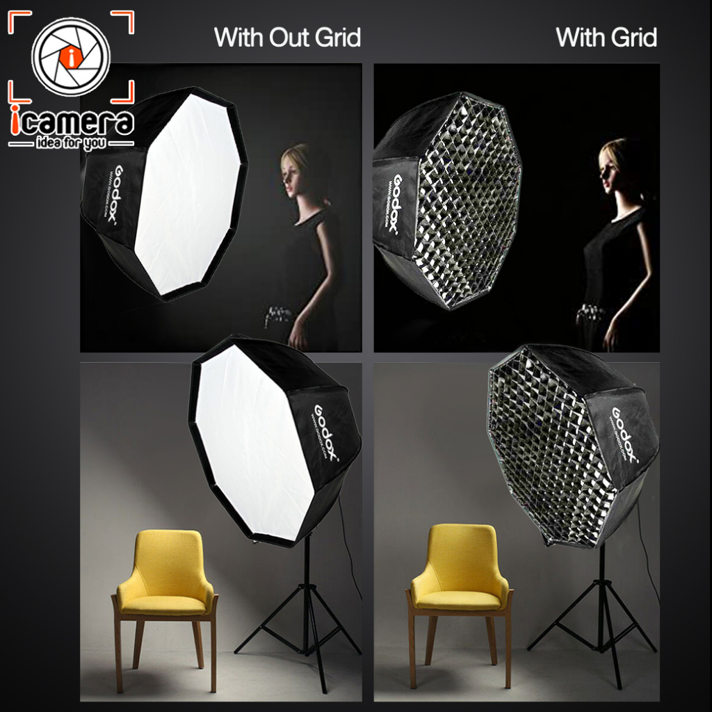 Godox Softbox SB-GUE 80 cm. With Grid - Octa Umbrella Softbox Bowen ...