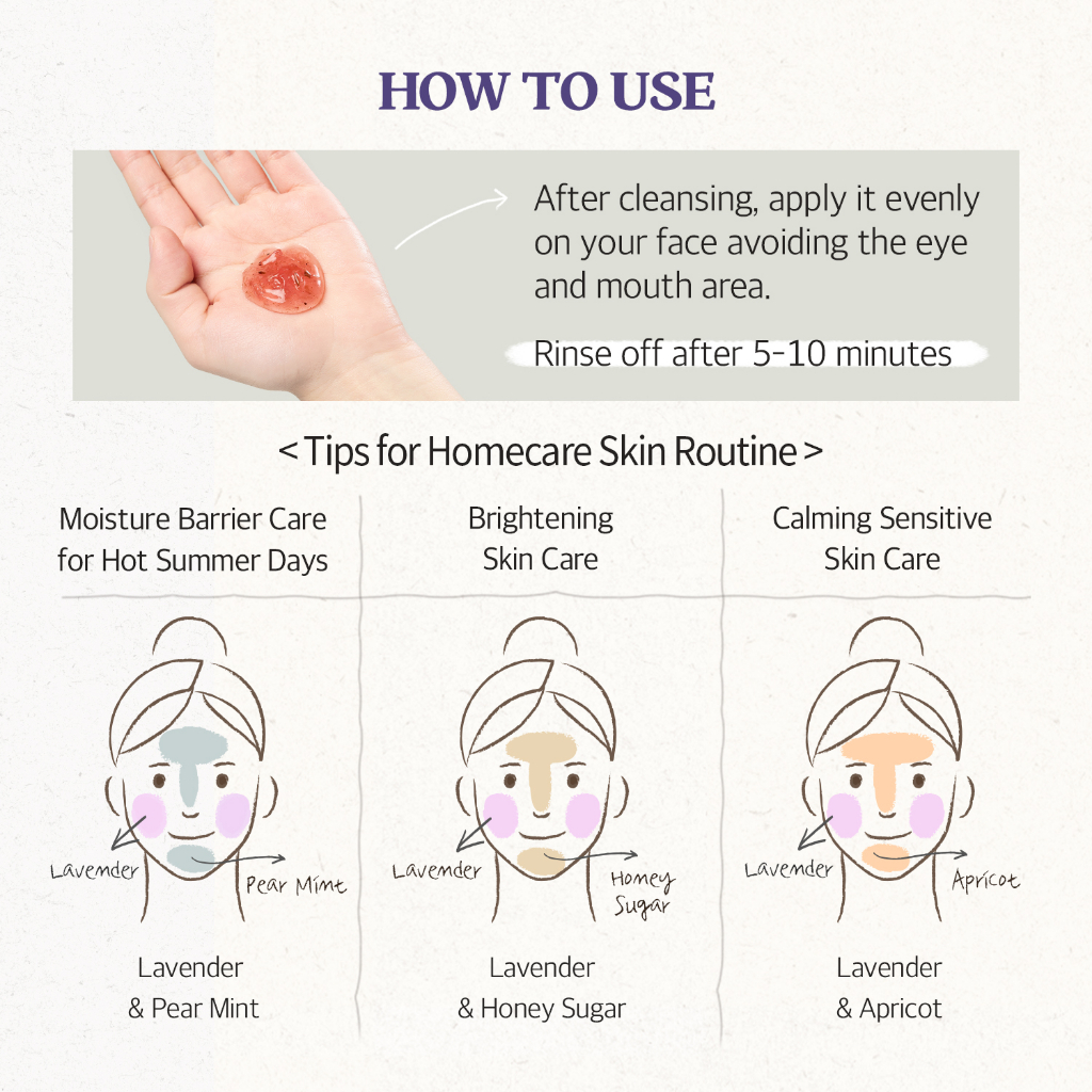 SKINFOOD Vegan Lavender Food Mask with Soothing Care 120g Calming ...