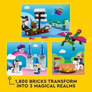 LEGO Classic 11033 Creative Fantasy Universe Building Toy Set (1800 ...