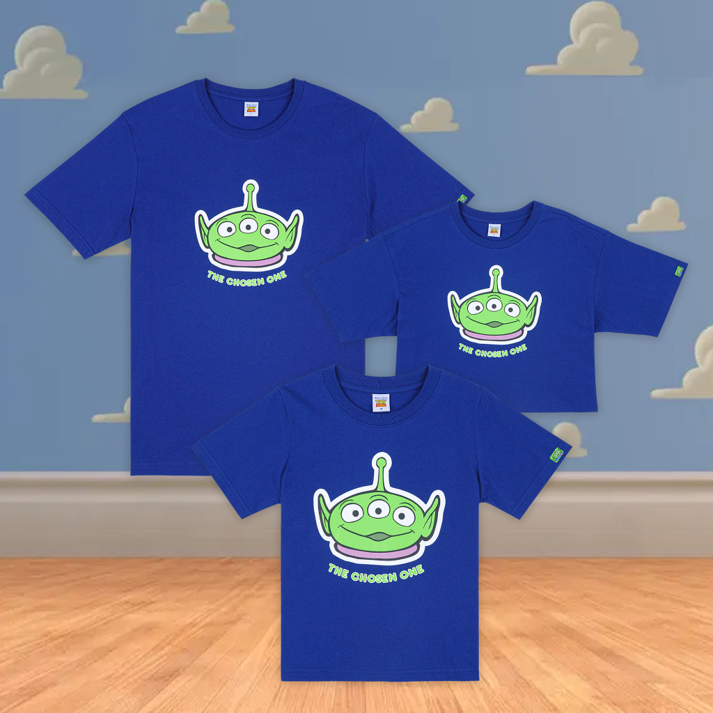 Disney Toy Story Green Man Family Men Women Crop Kids T-Shirt -เสื้อยืด ...