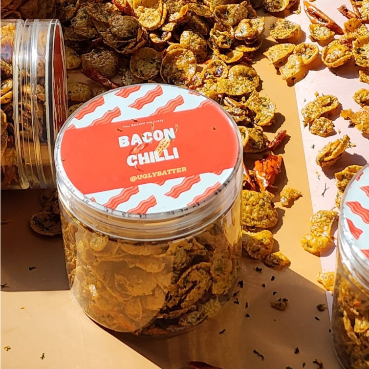 Ugly Batter Savory Cornflakes | คอนเฟลก รสเบคอนพริกแห้ง (bacon chili ...