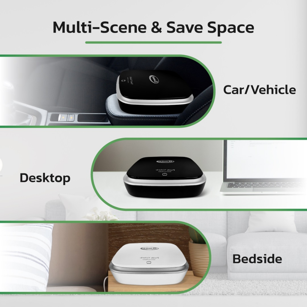 MEHA120 ลด7 Gmax เครื่องฟอกอากาศในรถยนต์ รุ่น AP-001 กรองฝุ่น ควัน กลิ่น - gmax_officialstore ...