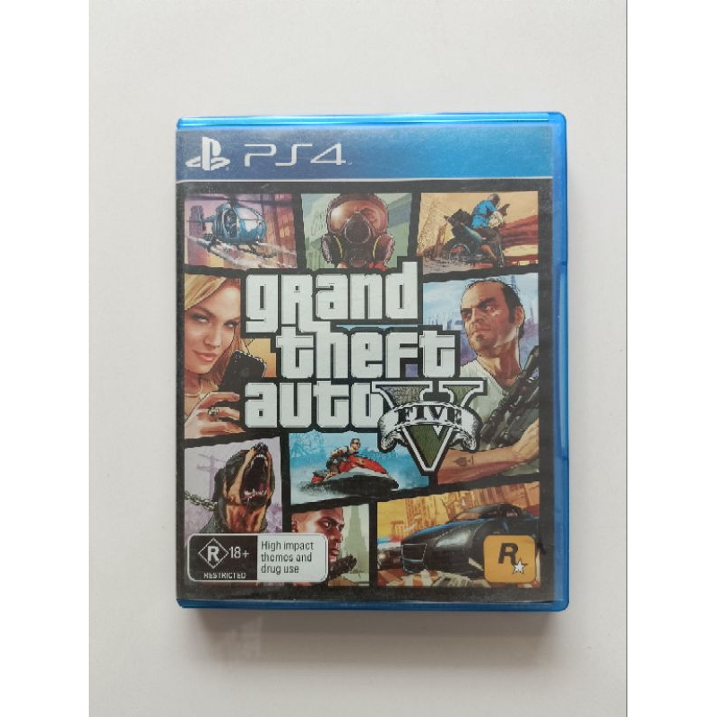 PS4 Game : GTA Grand Theft Auto V โซน2 มือ2 **ปกเก่า** | Shopee Thailand