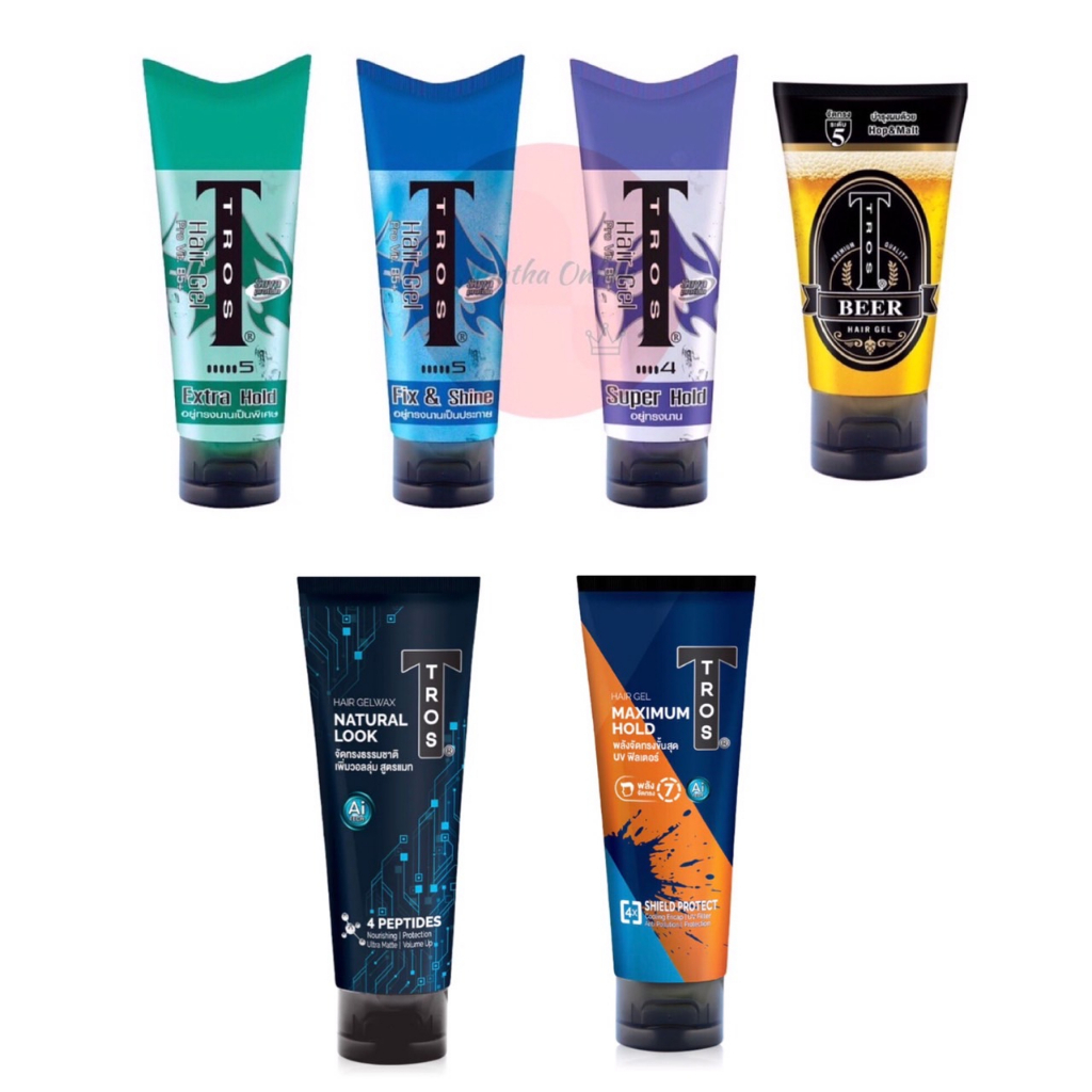 Tros hair gel ทรอส แฮร์ เจล เจลใส่ผม เจลแต่งผม | Shopee Thailand