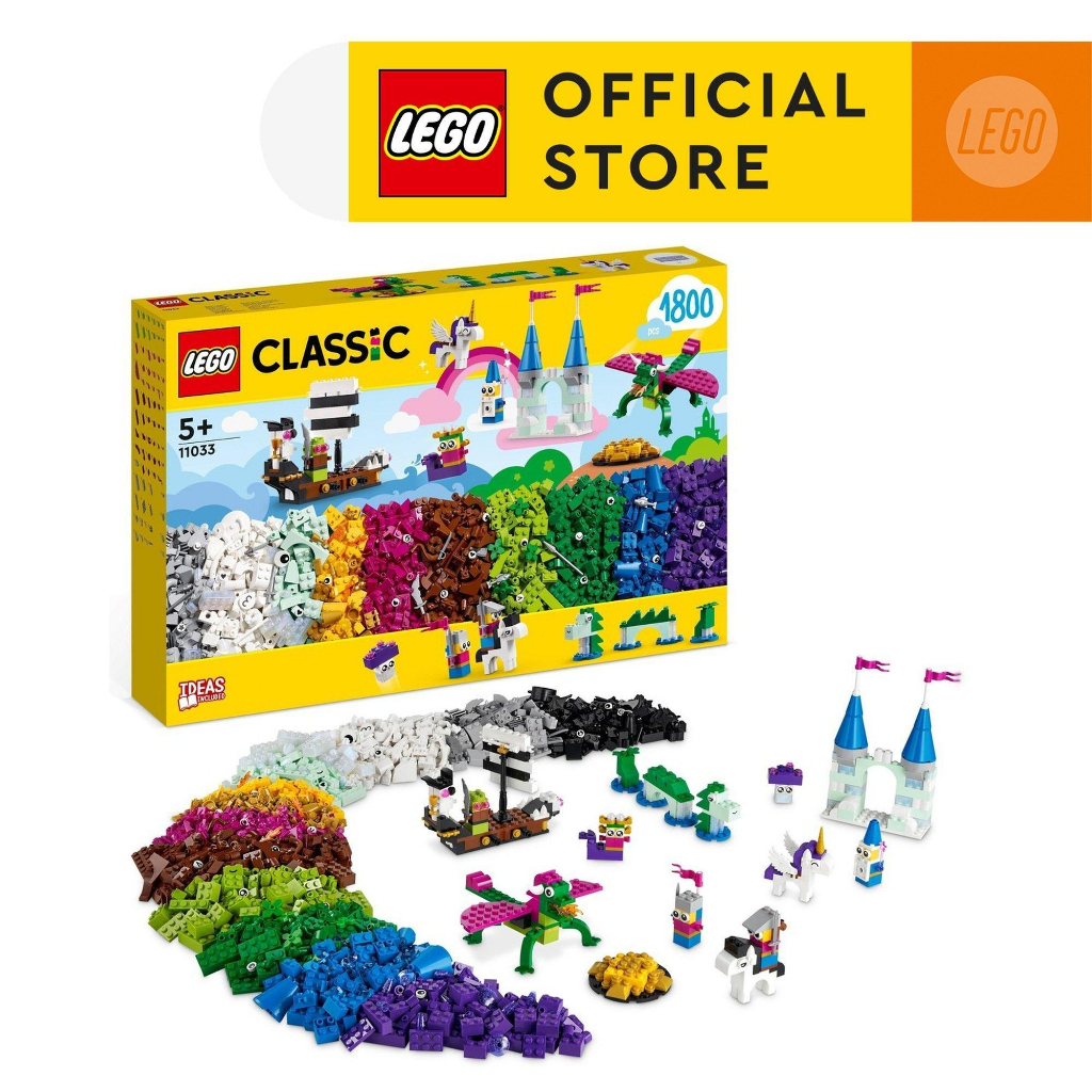 LEGO Classic 11033 Creative Fantasy Universe Building Toy Set (1800 ...