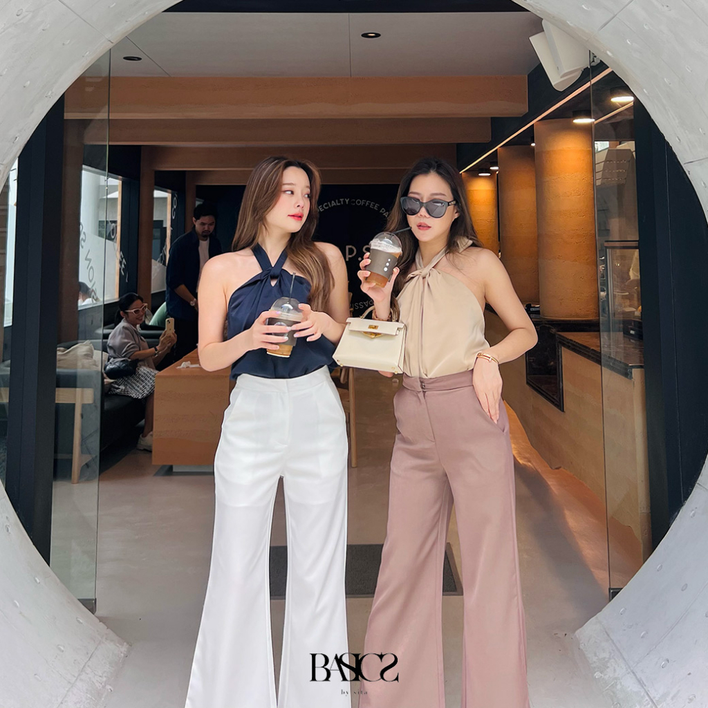 Basicsbysita L765 เสื้อคล้องคอ สุดปัง️พร้อมส่ง️ไฮโซเกินปุยมุ้ย ใส่แล้ว ...