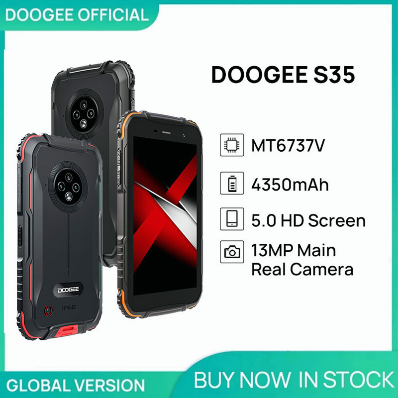 DOOGEE S35 Rugged Phone Sony 13MP Triple Camera Mobile Phones 360 All ...